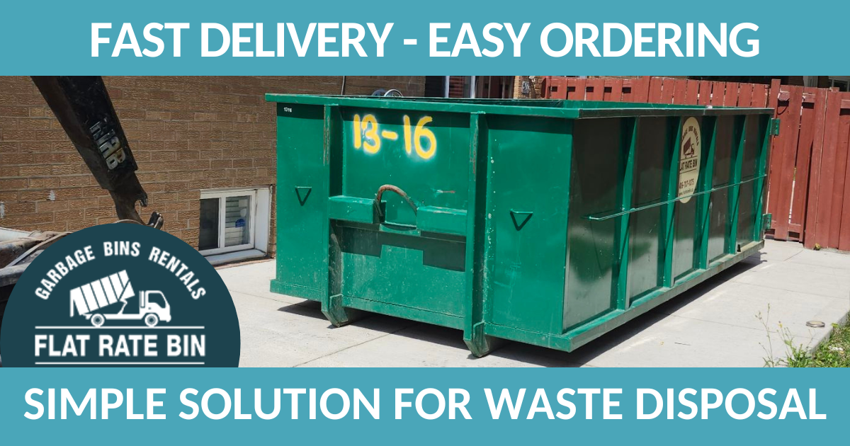 Garbage Bin Rental Prices, Dumpster Sizes | Flat Rate Bin